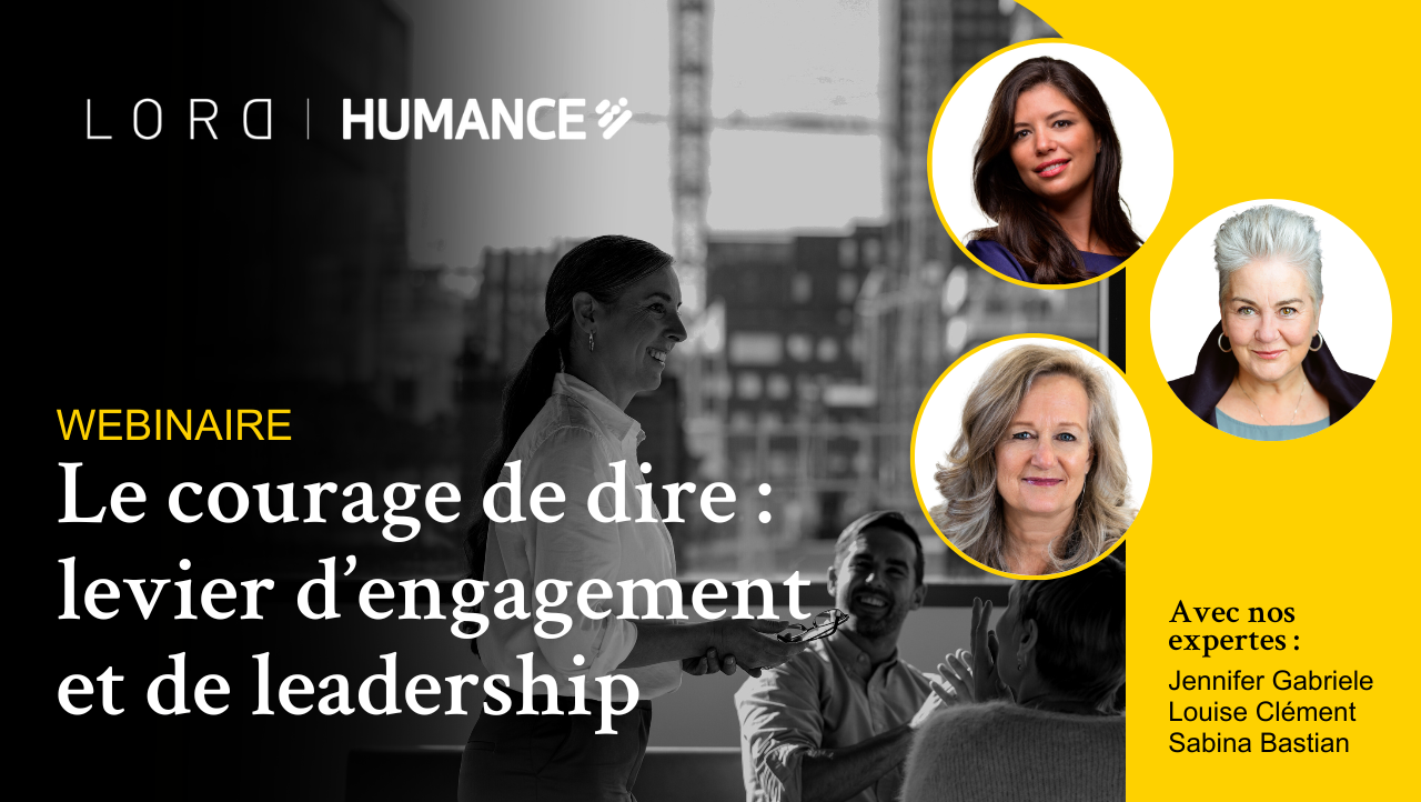 Webinaire | Le courage de dire : levier d’engagement et de leadership ...