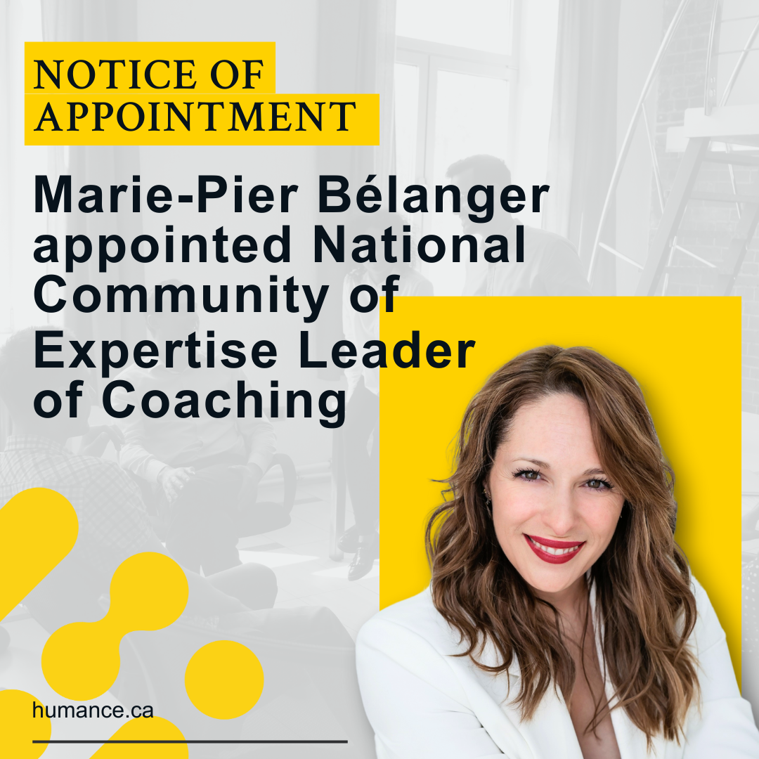 Marie-Pier Bélanger appointed National Community of Expertise Leader ... Marie-Pier Bélanger appointed National Community of Expertise Leader ...
